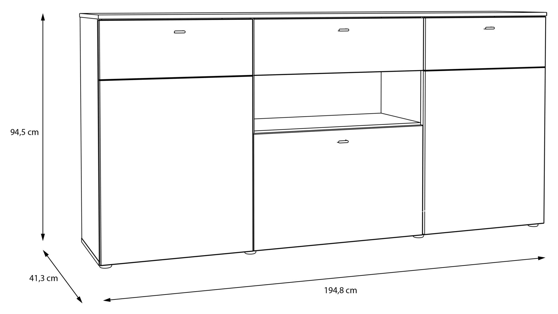 COMO Komoda COMK233BT-M742 Forte
